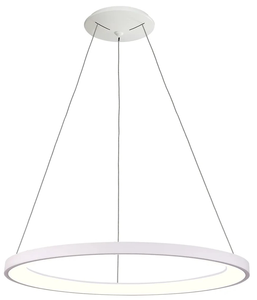 ACB Iluminacion Závěsné LED svítidlo GRACE, ⌀ 78 cm, 80W, CRI90 Barva: Černá, Teplota světla: 4000K - denní bílá, Stmívání: Casambi