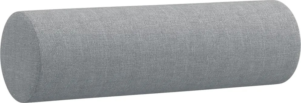 3dílná sedací souprava s polštáři světle šedá textil 3201298