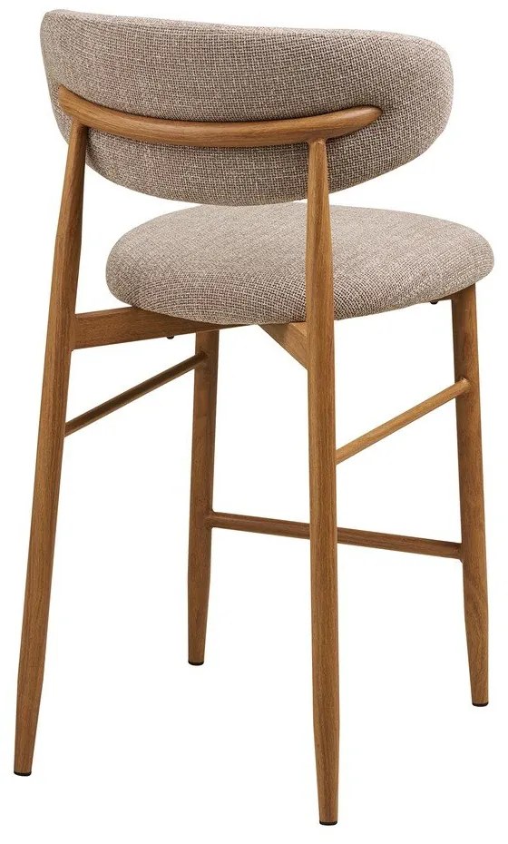 Béžová/v přírodní barvě čalouněná barová židle (výška sedáku 65 cm) Levanto – House Nordic