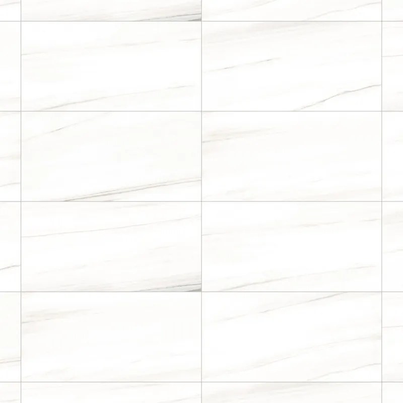 Mexen Lasa Bílý, rektifikovaný glazovaný gres G1, obklad podlahově-stěnový 120 x 60 cm, lesk - TL103-120-060-00
