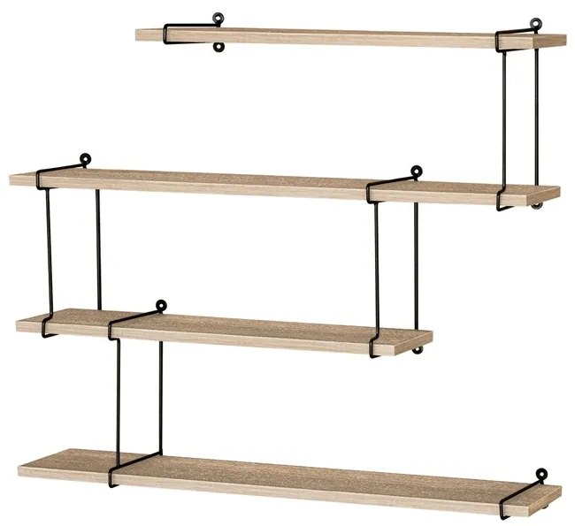 Autronic Poličky nástěnné P-065 OAK 80 cm Odstín: Dub sonoma