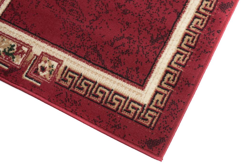 Chemex Moderní koberec Atlas - geometrické tvary 1 - červený Rozměr koberce: 70x130 cm