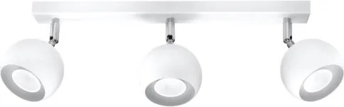 Stropní bodové svítidlo SOLLUX Oculare 3 GU10 3x40W bez zdroje SL.0439 bílá