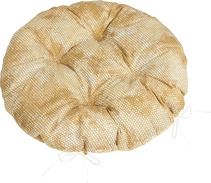 Bellatex Sedák Adéla prošívaný kulatý Hnědá 40 cm, (průměr)