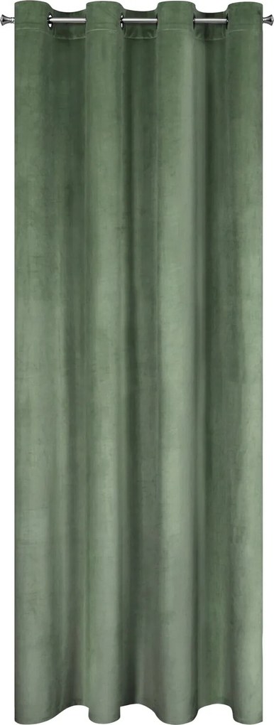 ZATEMŇOVACÍ ZÁVĚS NA KROUŽCÍCH MELANIE 140X250 CM TMAVĚMÁTOVÁ