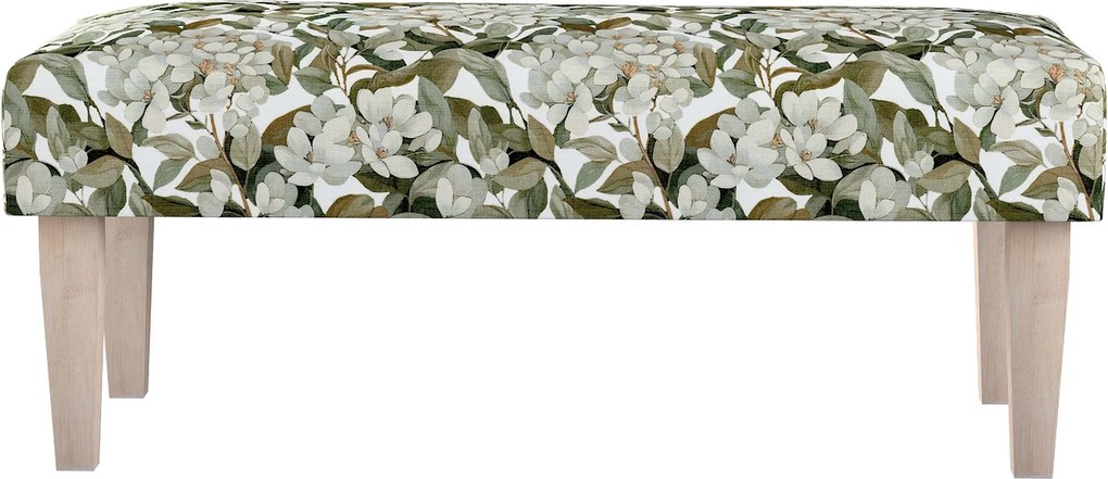 Dlouhá lavička 100x40cm barva vícebarevná látka pletený vzor, vzorované