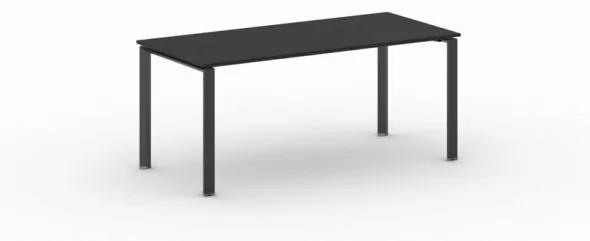 Jednací stůl INFINITY s černou podnoží 1800 x 900 x 750 mm, grafit
