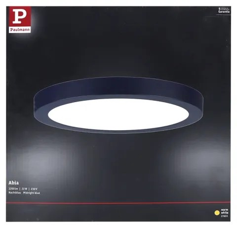 Paulmann 70986 - LED/22W Stropní svítidlo ABIA 230V tmavě modrá