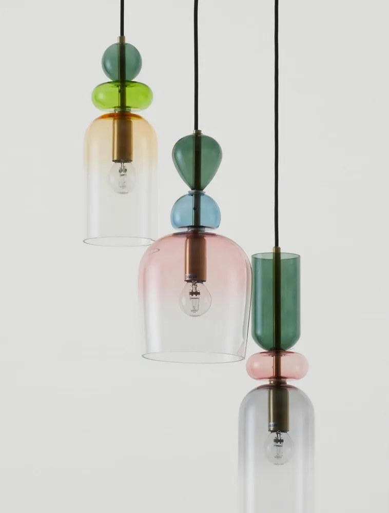Skleněné závěsné svítidlo ve zlaté barvě ø 42 cm Murano – Nova Luce