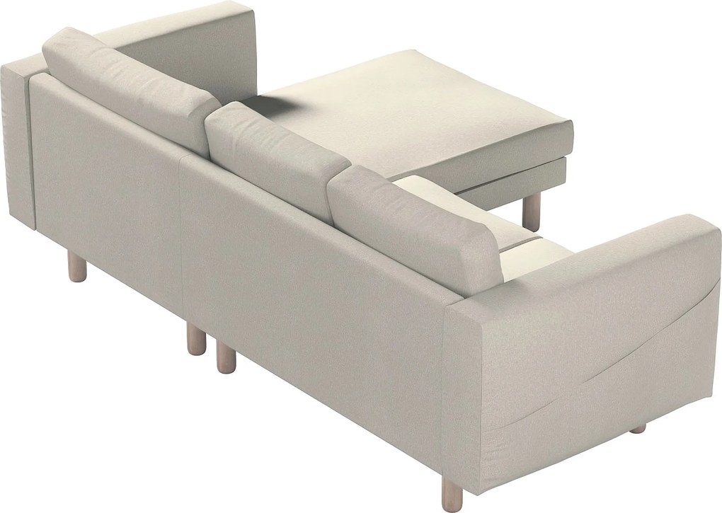 Potah na pohovku IKEA Norsborg 3-místná se šezlongem barva béžová látka pletený vzor