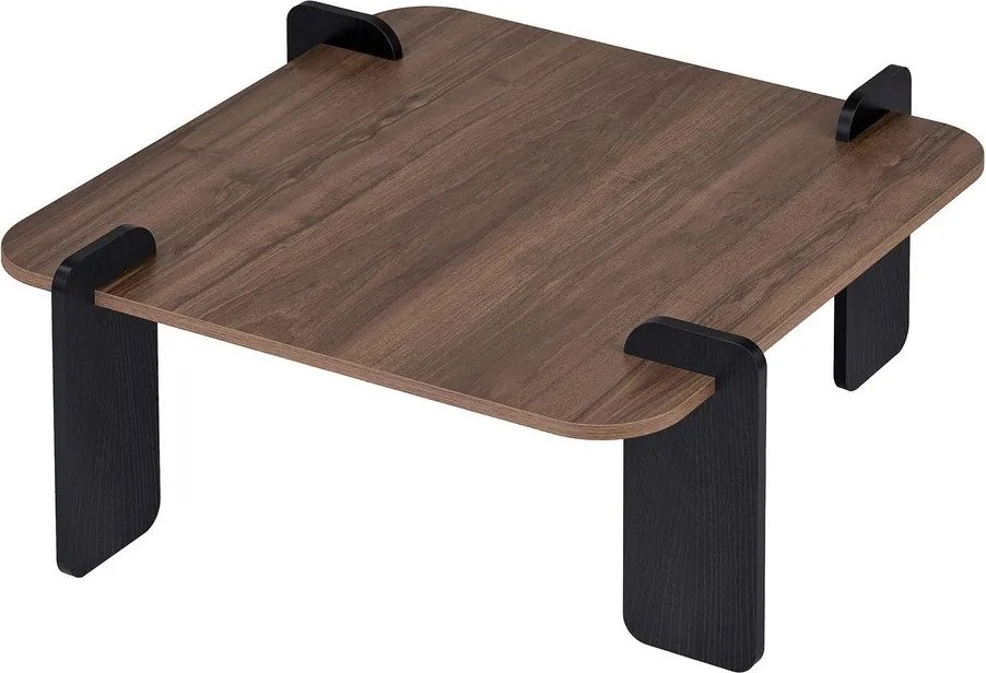 Hnědý konferenční stolek 90x90 cm Marais – Nordure