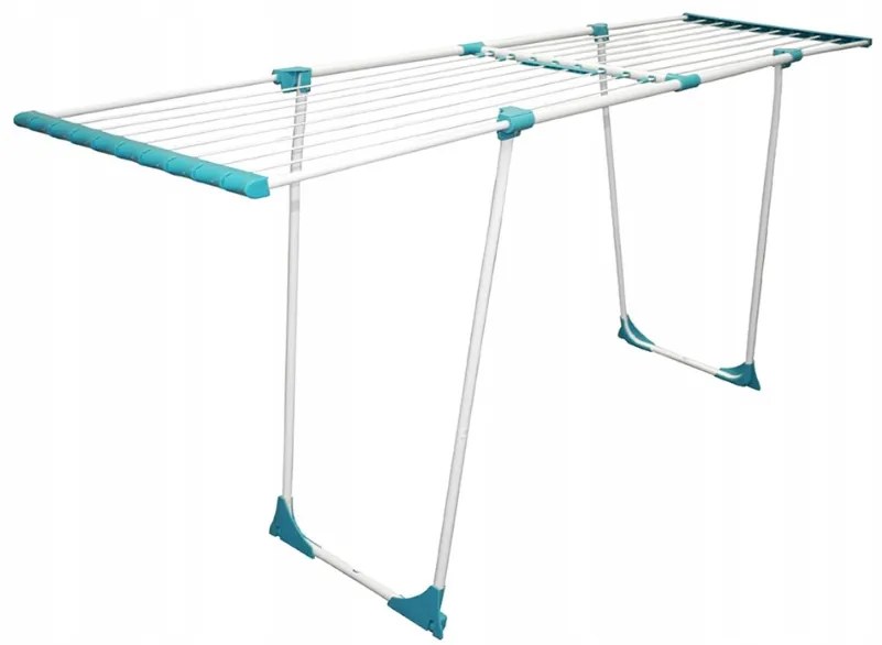 Erga Model 306U, stabilní teleskopický sušák na prádlo 202x55x92 cm, bílá-zelená, ERG-SEP-10SUSSTOPROFE