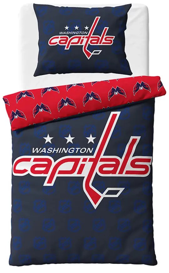 Hokejové povlečení NHL Washington Capitals Shields Velikost: 140x200 + 70x90 cm
