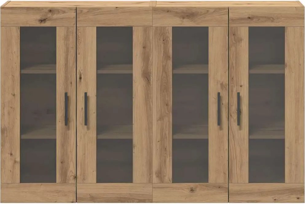 Nástěnné skříňky 2 ks Artisan dub a černá 69,5 x 34 x 90 cm 3394567