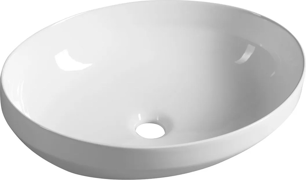 Aqualine Aqualine, Keramické umyvadlo na desku, 50,5x37 cm, bílá, 50361
