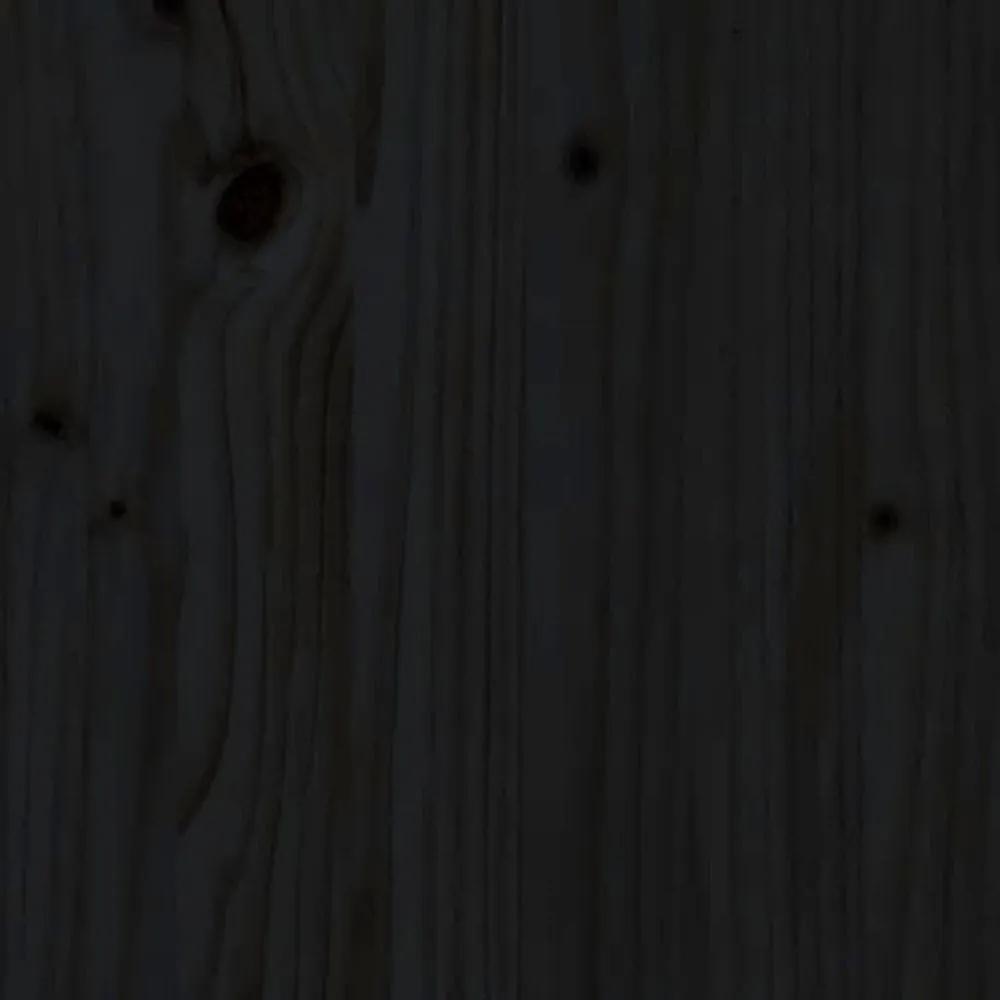 Petromila Knihovna černá 50x35x154 cm masivní borovice