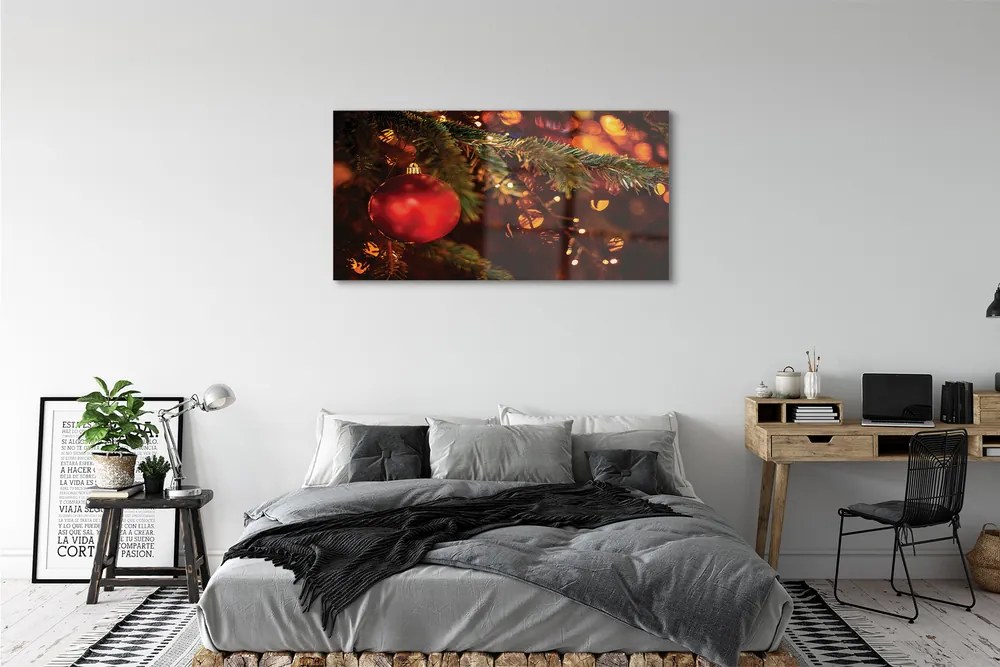 akrylový obraz Vánoční ozdoba 125x50 cm