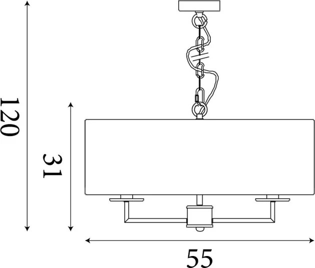 Searchlight 4785-5SS Závěsný / přisazený lustr KNIGHTSBRIDGE satin
