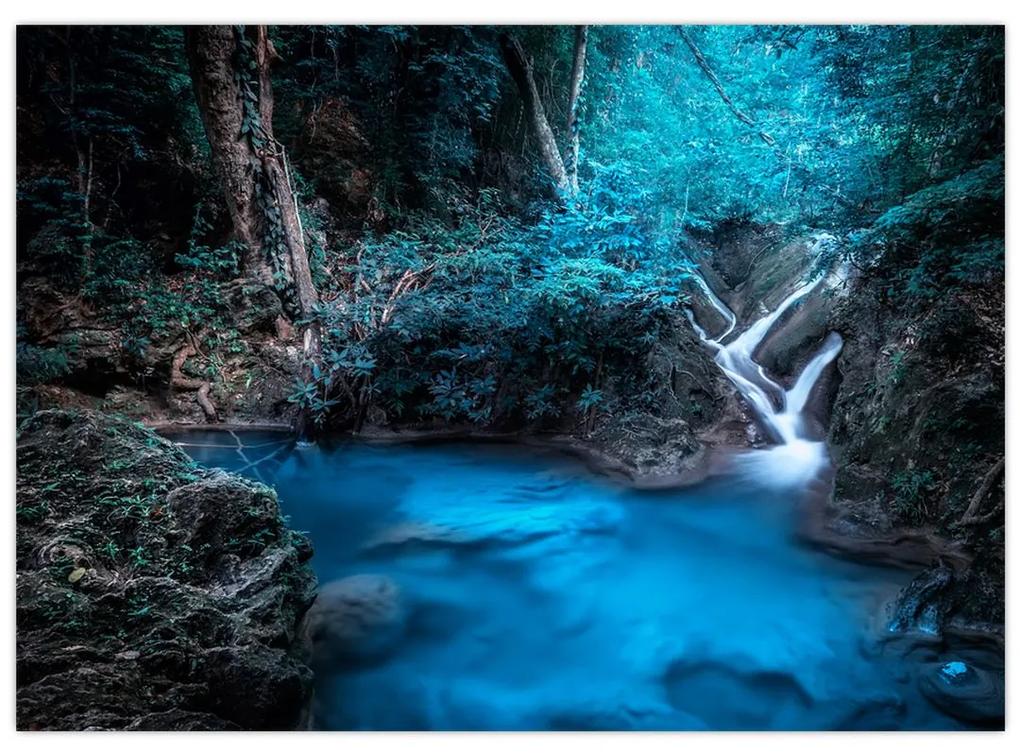 Obraz - Magická noc v tropickém lese (70x50 cm)