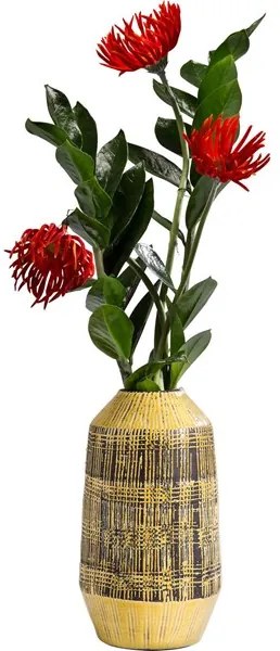 Dekorativní váza Muse Stripes Yellow 29 cm