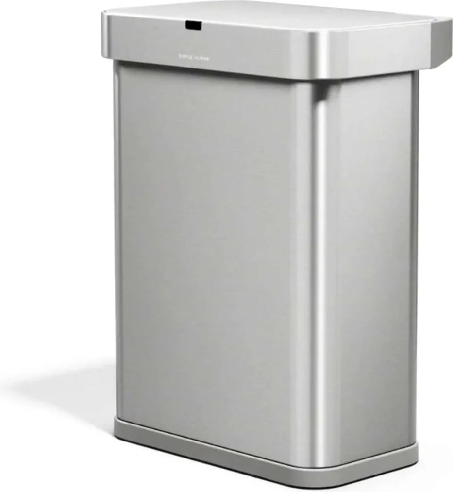 Simplehuman - Bezdotykový odpadkový koš 58 l, matná nerez ST2047