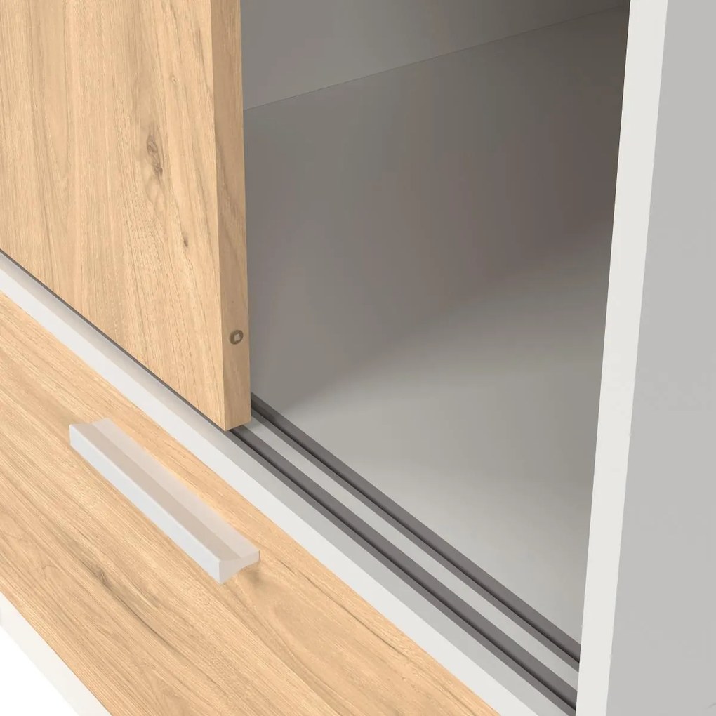 FALCO Skříň Lincoln 324 bílá/jackson hickory