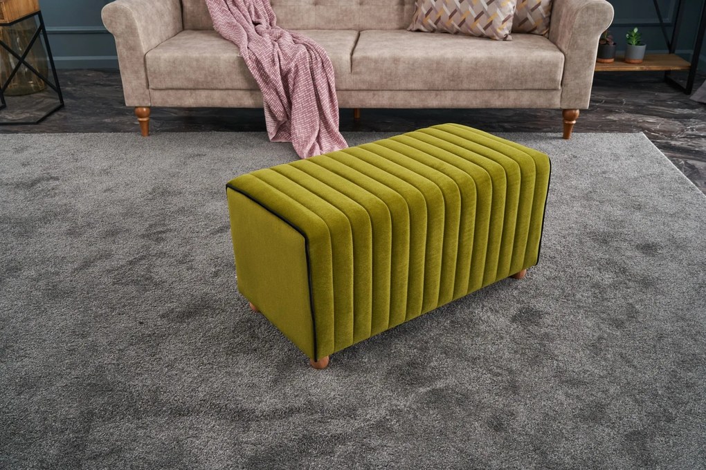 Atelier del Sofa Taburet Mabel Puf - Green, Zelená