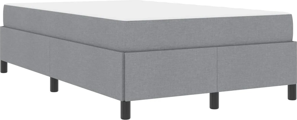 Postel s boxspringem Světle šedá 120 x 200 cm textil 3398850