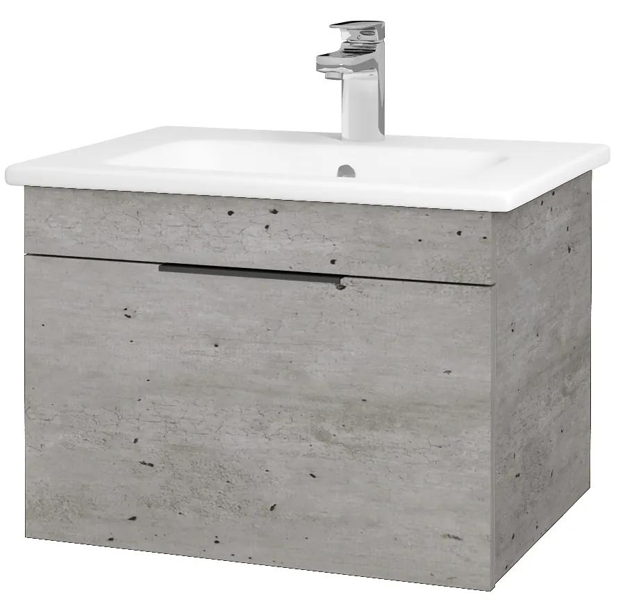 Dřevojas Koupelnová skříň ASTON SZZ 60 Varianta: N01 Bílá lesk / Úchytka T07 / D17 Colorado