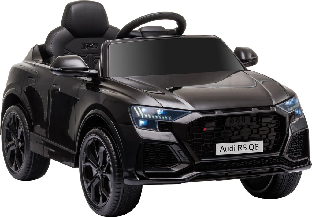 HOMCOM Dětské Elektrické Auto +3 roky Licencované Audi RS Q8 se 6V Baterií, 2 Motory, Dálkovým Ovládáním, Hudbou, MP3, Klaksonem a Světly, Maximální …