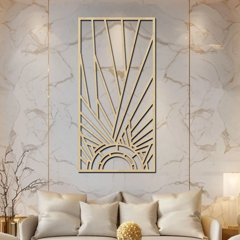 dřevo života Dřevěný panel GATSBY VI Zvolte rozměr (cm): 40x80, Zvolte barvu dekoru: Bílá