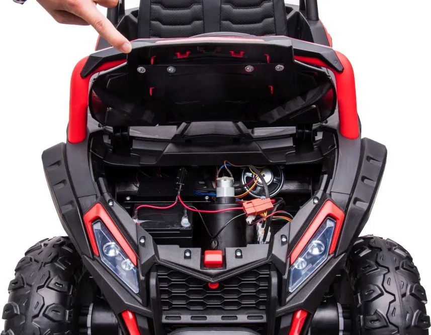 LEAN CARS Elektrické auto na baterie YSA036 červené 4x4