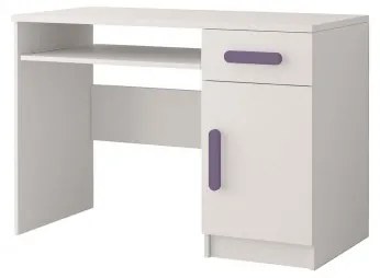 Dětský psací stůl SVEN 1 - fialové úchytky