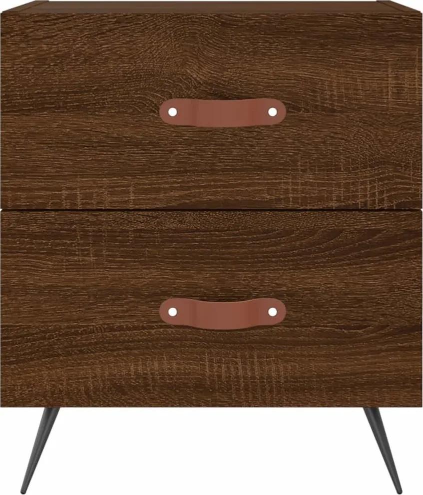 vidaXL Noční stolek 40 x 35 x 47,5 cm kompozitní dřevo [827258] Barva: Bílá