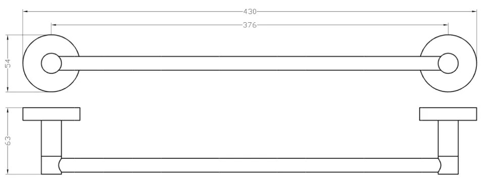 Sapho Magnetický držák ručníků 43cm XJ438