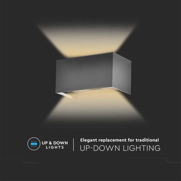 LED Venkovní nástěnné svítidlo LED/24W/230V 3000K IP65 antracit