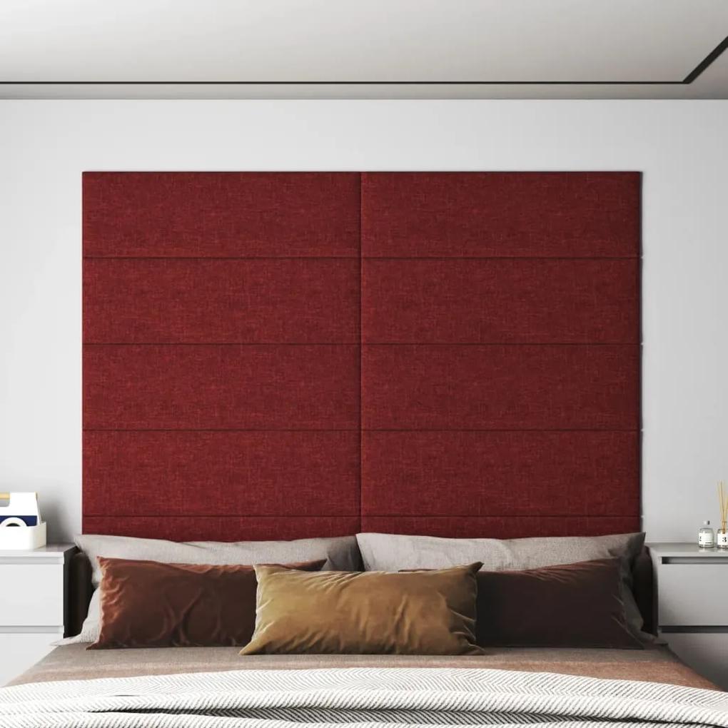 Nástěnné panely 12 ks vínové 90 x 30 cm textil 3,24 m² - Default Title