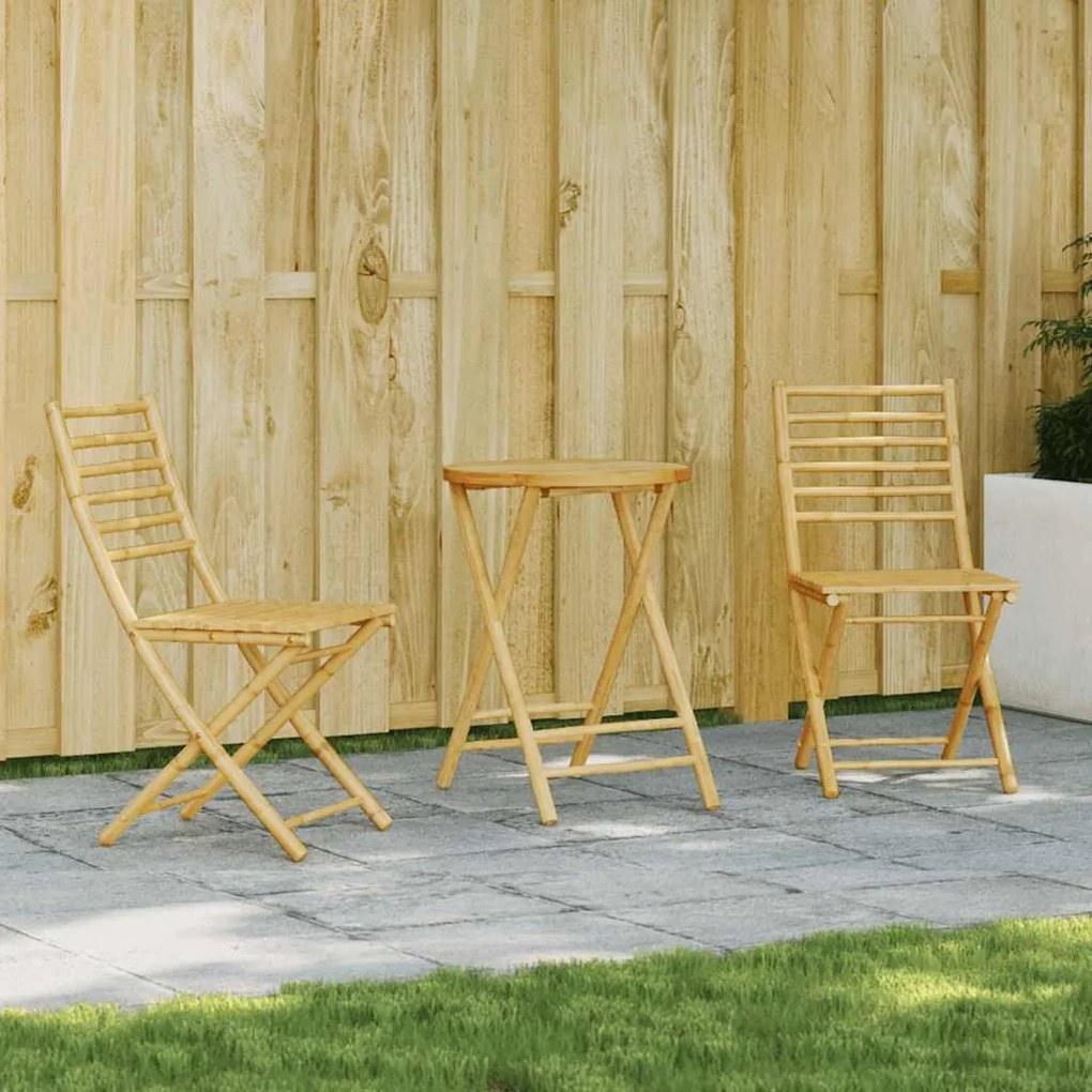 3dílný bistro set bambus 3278536
