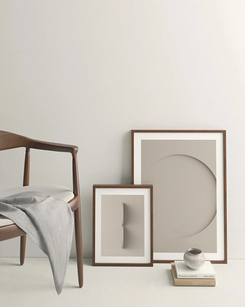 Idealform Poster no. 7 Arched shapes Barva: Smokey taupe, Velikost: 300x400 mm