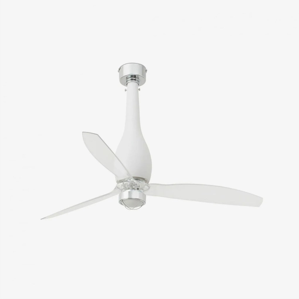 FARO 32001-9 ETERFAN M LED, bílá/transparentní, stropní ventilátor s DC motorem - FARO