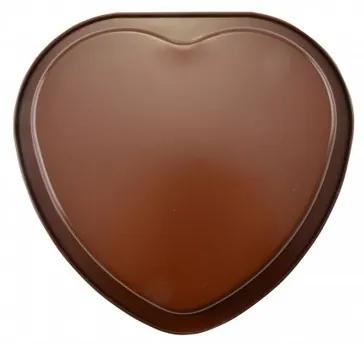 Forma na pečení s keramickým povrchem Srdce 22cm Brown 51360