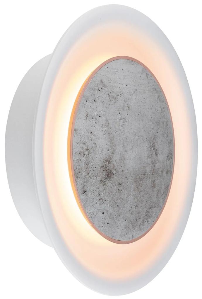 P 79699 Neordic nástěnné svítidlo Tiril LED 6,3W imitace betonu bílá mat/šedá/měď 796.99 - PAULMANN