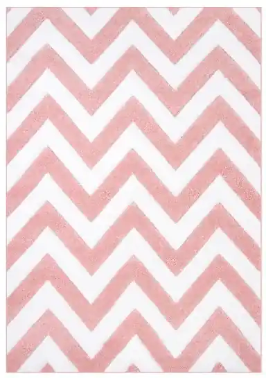 Family F. Kusový koberec růžový zig zag Rozměr: 80x150cm | BIANO