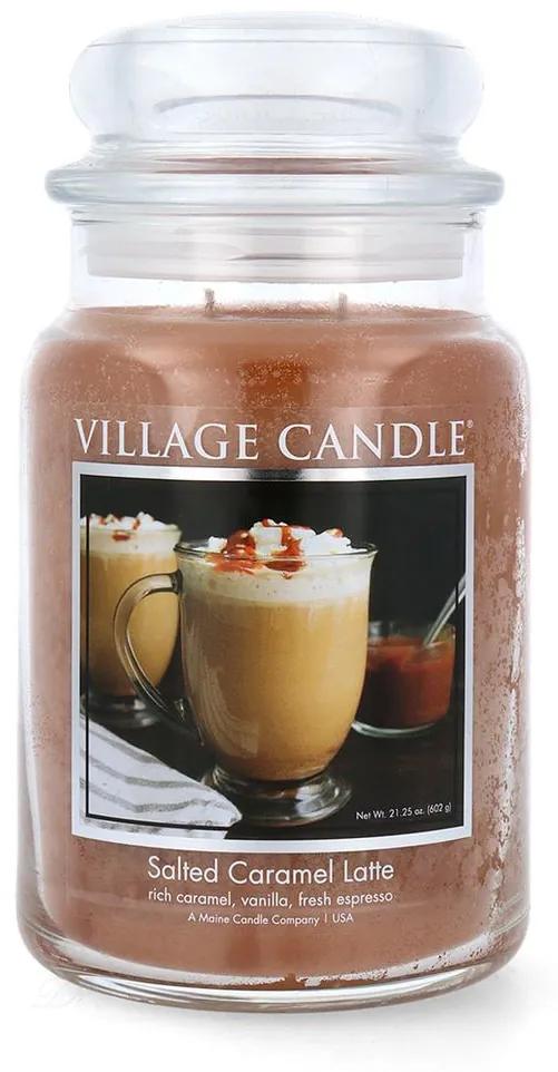 Village Candle Vonná svíčka Latté se slaným karamelem - Salted Caramel Latte, 602 g