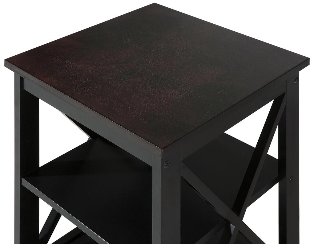 Černý odkládací stolek FOSTER Beliani