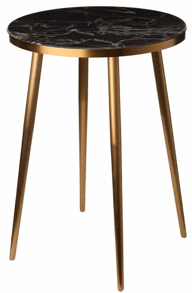 Příruční stolek s mramorovým vzhledem Ø 40 × 55 cm