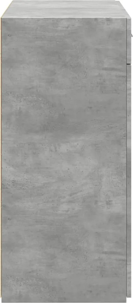Příborník betonově šedý 80 x 42,5 x 93 cm kompozitní dřevo 3281472