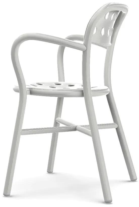 MAGIS - Židle PIPE s područkami - bílá