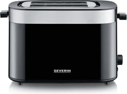 Severin AT 9264 - Topinkovač s dvěma otvory 800W/230V nerez/černá