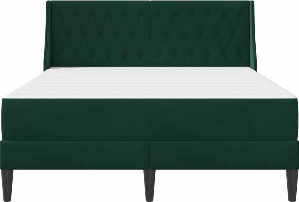 Rám postele s matrací s matrací Tmavě zelená 180 x 200 cm samet 3414815